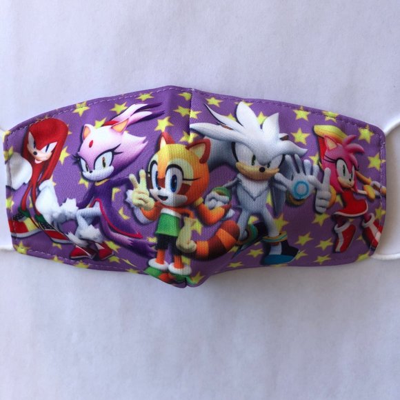 homemade | Accessories | Youth Sonic The Hedgehog Washable Shaped Mask ...